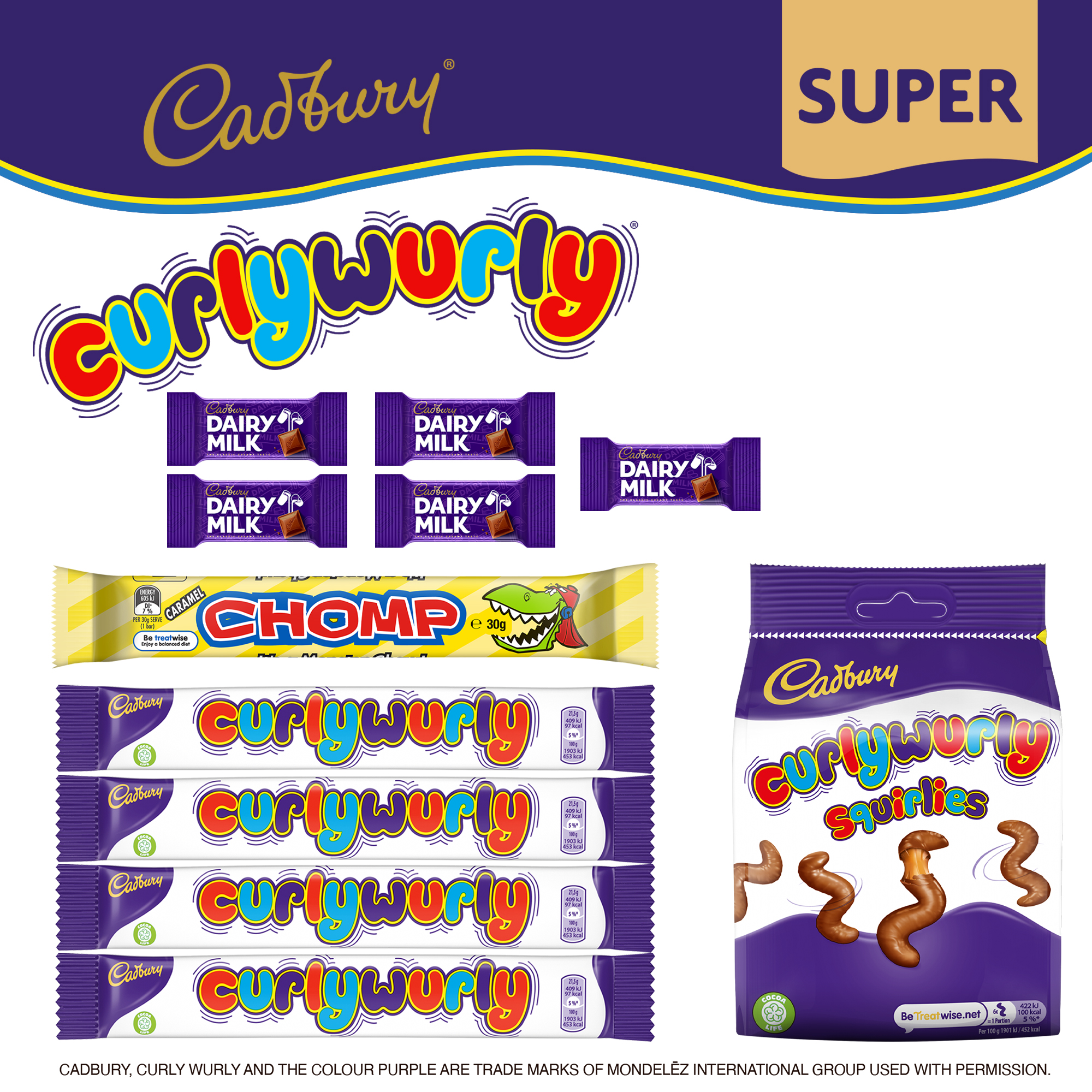 Curly Wurly Superbag | Novelty Gifts Christmas